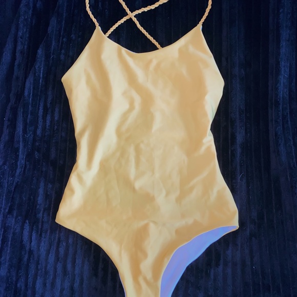 Swim | Yellow Cheeky One Piece Swimsuit | Poshmark